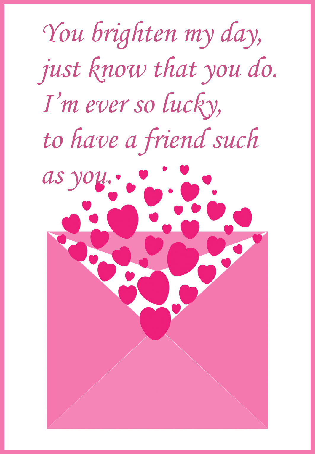 Friendship Cards Free Printable